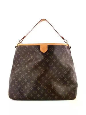 LOUIS VUITTON Delightful Handbag Monogram Canvas Mm Hobo Bag - Brown
