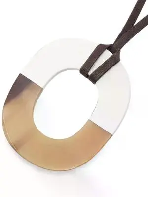 Hermès 2010s Isum Buffalo-horn Necklace