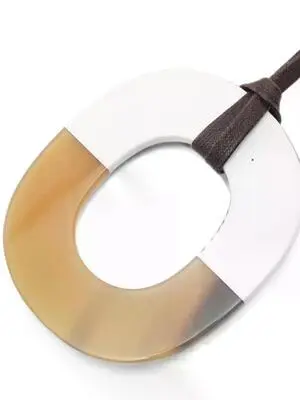Hermès 2010s Isum Buffalo-horn Necklace