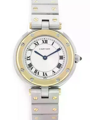 Cartier 1980s Santos Ronde 27mm Watch