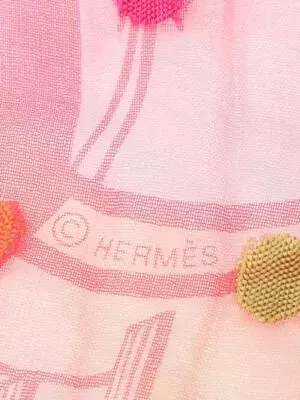 Hermès 2020s Transforming Cars Scarf - Pink