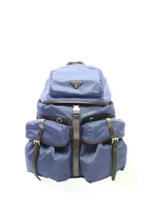 Prada 2013-2026 Re Nylon Backpack - Blue