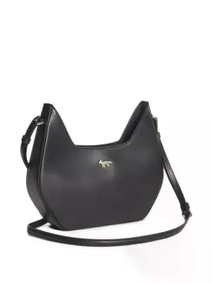 Maison Kitsuné Inare Leather Shoulder Bag - Black