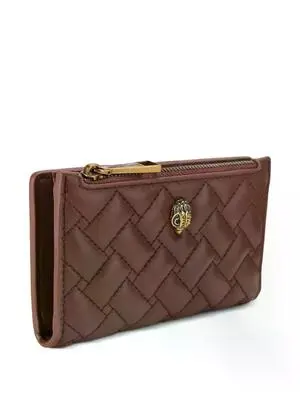 Kurt Geiger Quilted Eagle-plaque Wallet - Brown