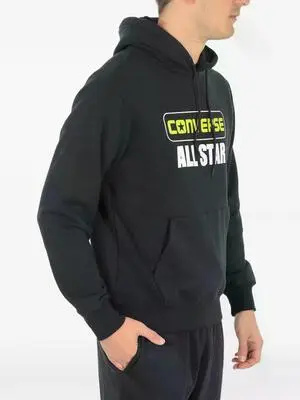 CONVERSE All Star Logo-print Hoodie - Black