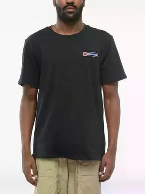 CONVERSE Logo-print Cotton T-shirt - Black