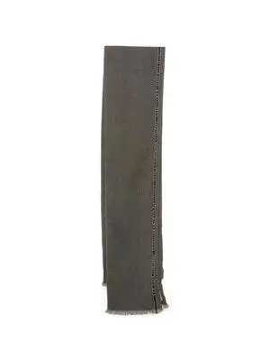 Fendi Logo-detail Scarf - Grey