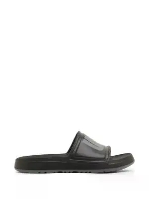 UGG Wilcox Logo-print Slides - Black