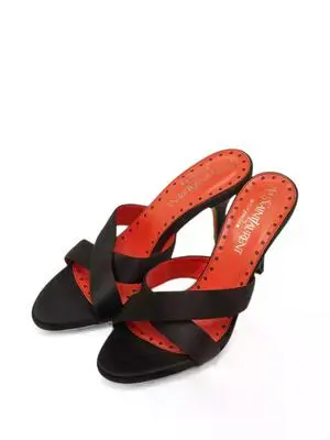 Saint Laurent Criss-cross Satin Sandals