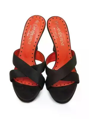 Saint Laurent Criss-cross Satin Sandals