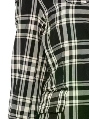 Comme Des Garçons Check Single-breasted Blazer - Black