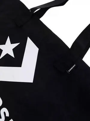 CONVERSE Large Star Chevron Logo-print Tote Bag