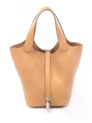 Hermès 2022 Clemence Picotin Lock 18 Handbag - Brown