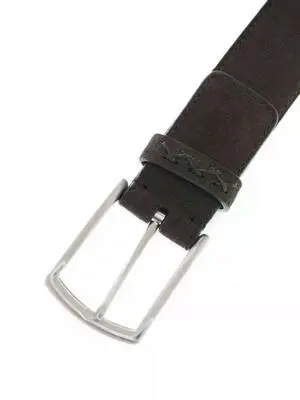 Zegna Suede Buckle-fastening Belt