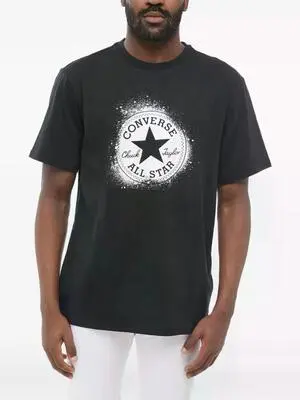 CONVERSE Chuck Taylor Distort Spray Paint Logo-print T-shirt - Black