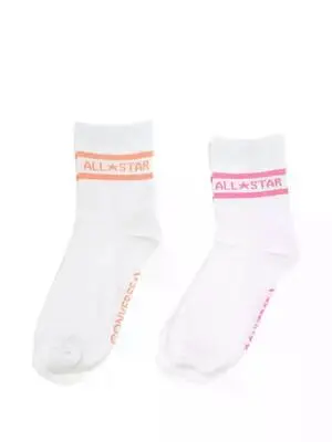 CONVERSE All Star Stripe-detail Socks - White