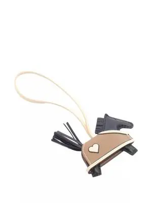 Hermès Pm Rodeo Heart Bag Charm Black