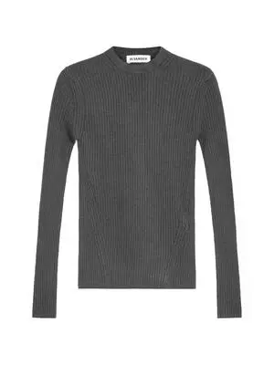 JIL SANDER Lightweight Wool Blend Sweater - Grey