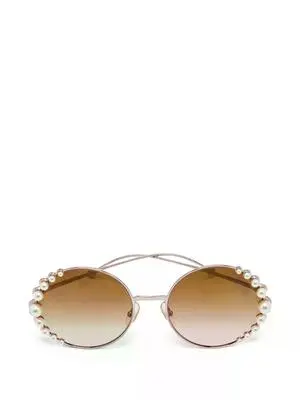 Fendi Round-frame Sunglasses - Pink