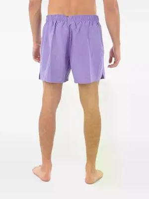 Nike Logo-embroidered Swim Shorts - Purple