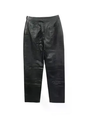 Hermès 2010s Belted Leather Trousers