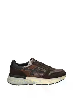 Premiata Mick 8434 Paneled Sneakers - Brown