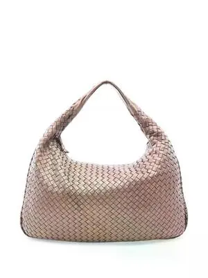 Bottega Veneta 2000s Intrecciato Shoulder Bag - Brown