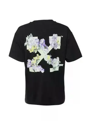 Off-White Floral-print Crew-neck T-shirt