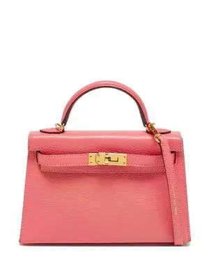 Hermès Mini 20 Kelly Ii Sellier Tote Bag - Pink