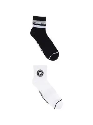 CONVERSE Chuck Taylor All Star Ribbed Two Pack Socks - Black