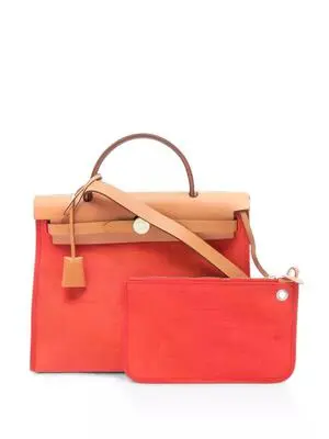 Hermès Herbag Zip Pm Tote Bag - Red