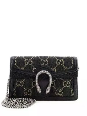 Gucci Dionysus Bag Gg Denim Super Mini Crossbody Bag