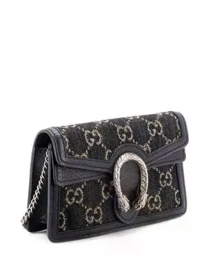 Gucci Dionysus Bag Gg Denim Super Mini Crossbody Bag