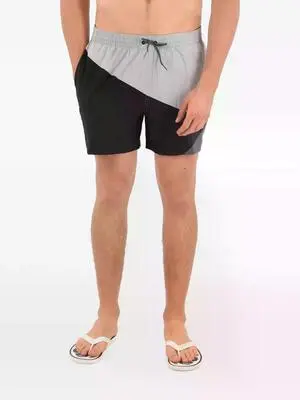 Nike Logo-print Swim Shorts - Black