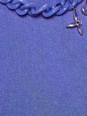 LOUIS VUITTON Chain-detail Sleeveless Sweater