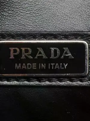 Prada Logo Embossed Shoulder Bag