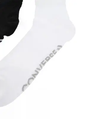 CONVERSE Logo-print Quarter-length Socks