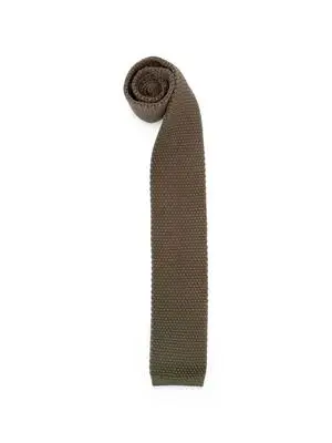 Brunello Cucinelli Knitted Silk Tie - Green