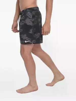 Nike Acid-wash Logo-print Swim Shorts