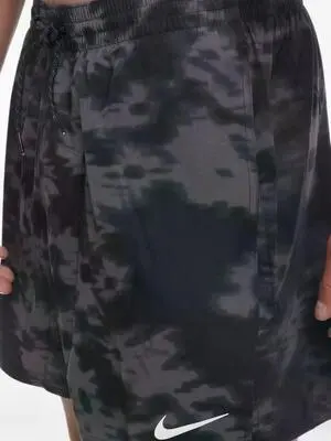 Nike Acid-wash Logo-print Swim Shorts