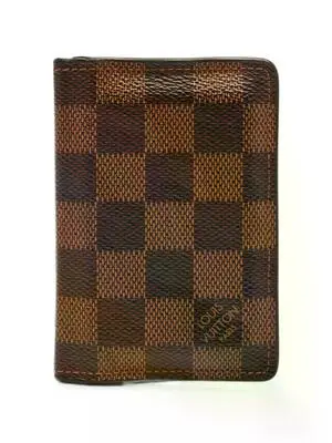 LOUIS VUITTON 2015 Damier Ebene Wallet - Brown