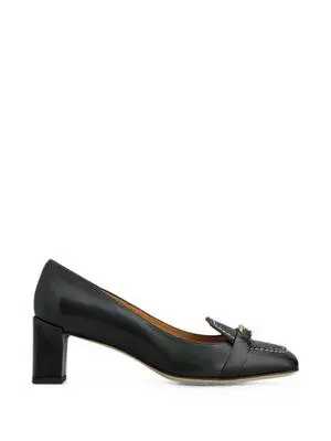 TOD'S T Timeless Contrast-stitched Pumps - Black