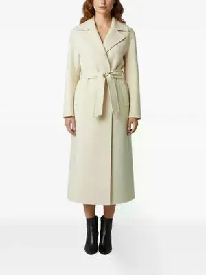 JIL SANDER Belted Single-breasted Coat - Neutrals