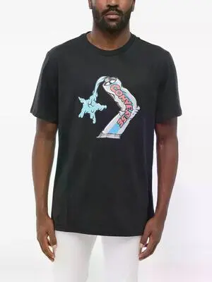 CONVERSE Logo-print Jersey T-shirt - Black