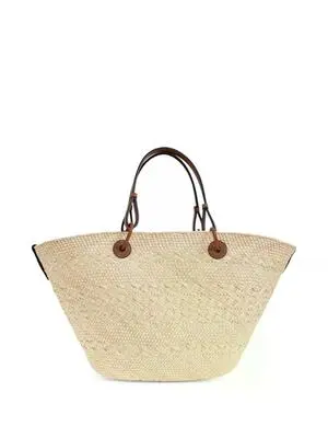 Loewe Medium Anagram Basket Raffia Tote Bag