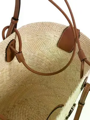 Loewe Medium Anagram Basket Raffia Tote Bag