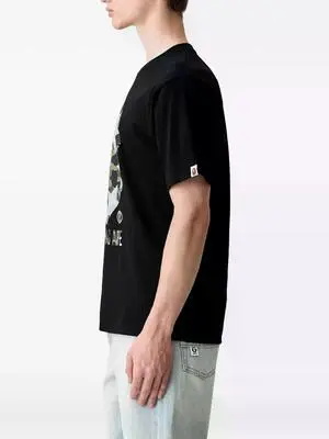 A BATHING APE Sta Over Print 1st Camo Camouflage-print T-shirt - Black
