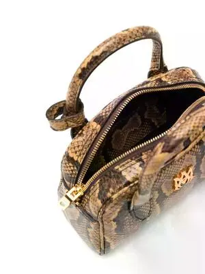 Amiri Micro Ma Snake-effect Logo Plaque Mini Bag