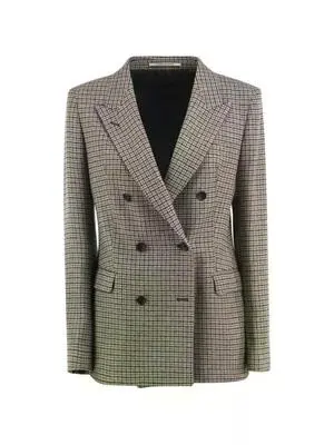Tagliatore Double-breasted Houndstooth Suit Jacket