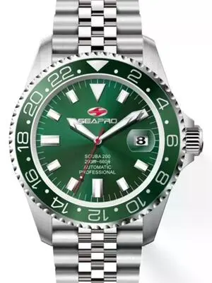 SEAPRO Grand Meridian 43mm Watch - Green